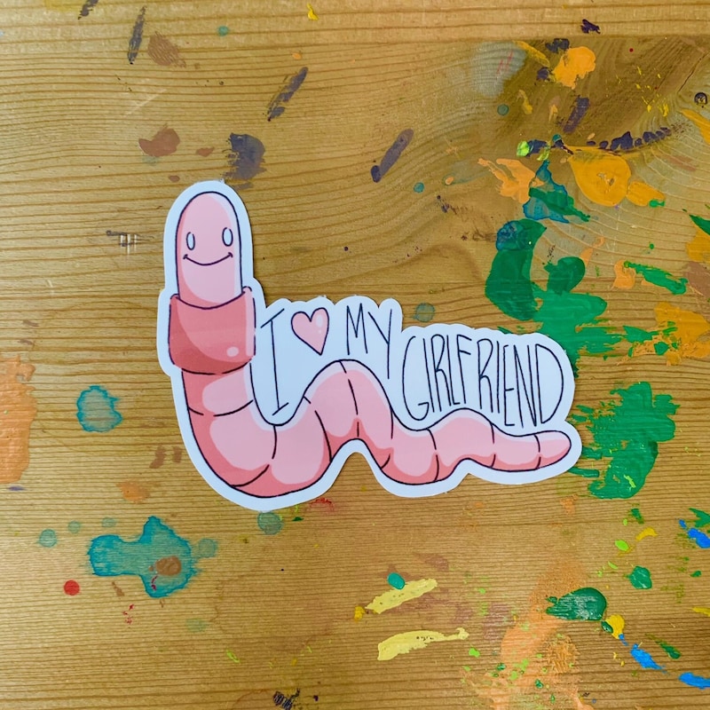 I Love My Girlfriend Stickers - Etsy