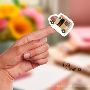 Camper Van Printable Clip Art & Sticker Instant Download,transparent ...