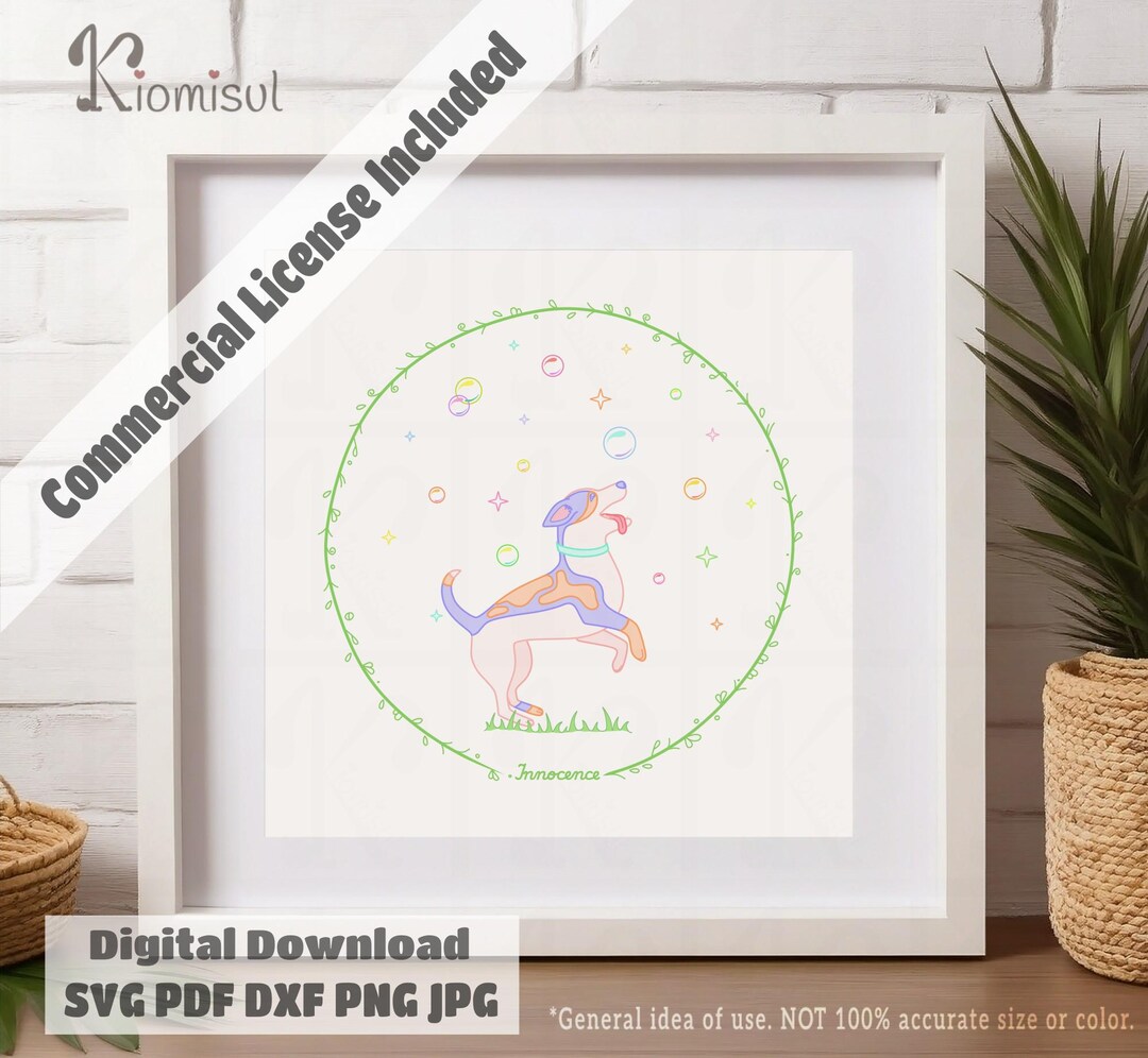 Innocence Vector Illustration, in Svg Dxf Pdf Png Jpg File Formats - Etsy