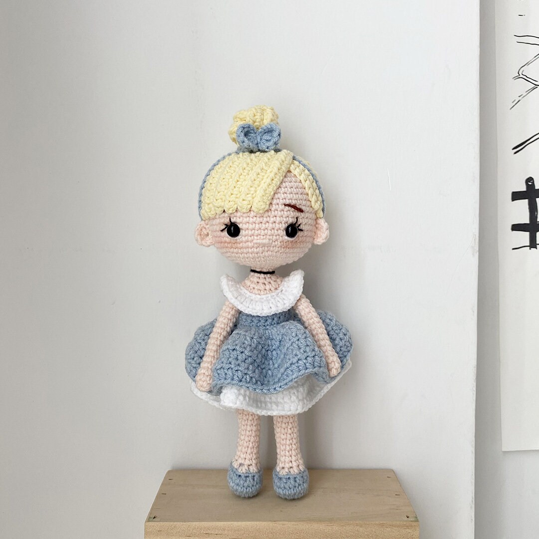 Finished Doll Crochet, Amigurumi Princess Cinder Doll, Crochet Princess ...