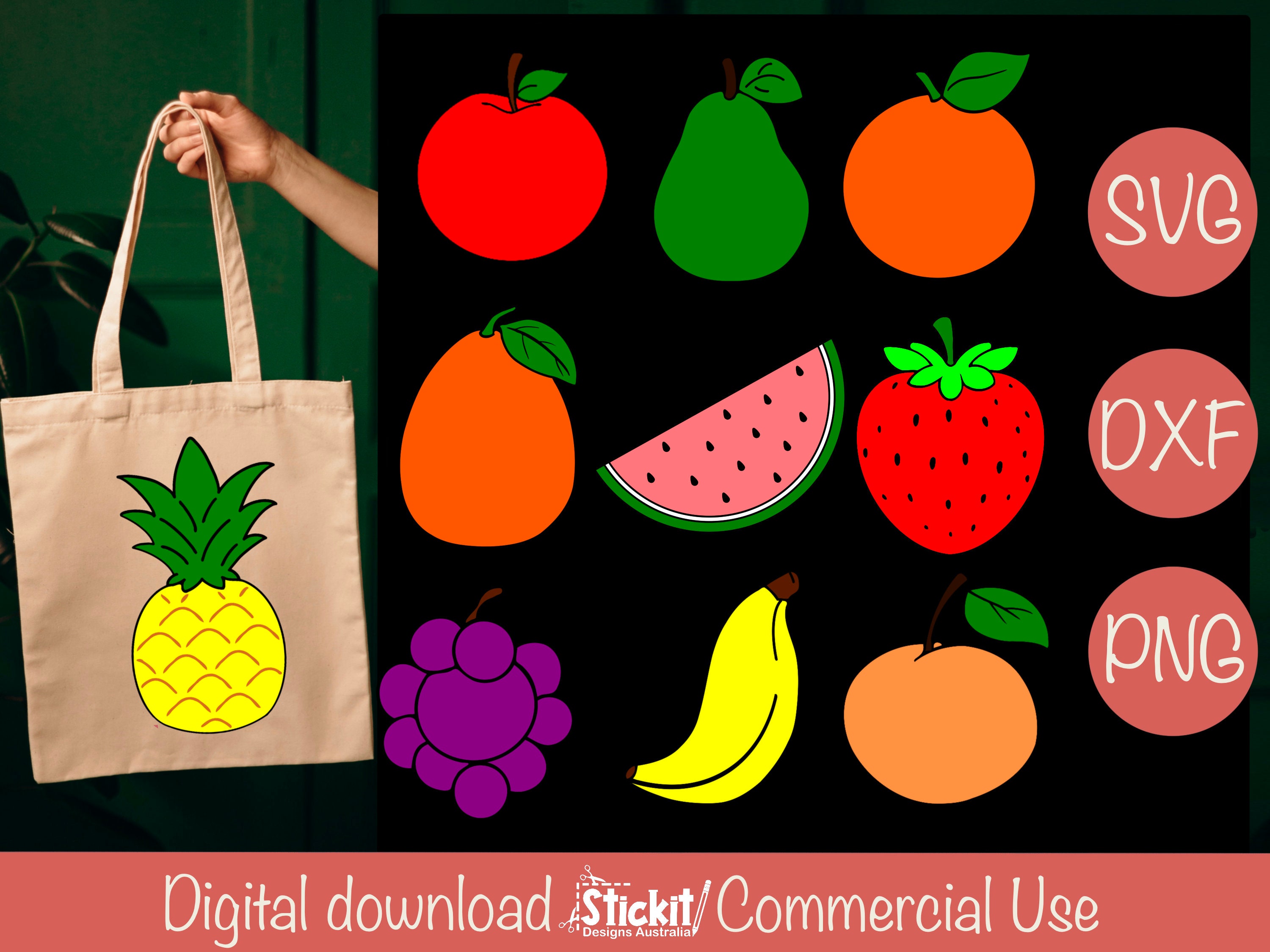 Fruit Bundle SVG Layered, Cut File Cricut, Silhouette, Cameo, Iron on ...