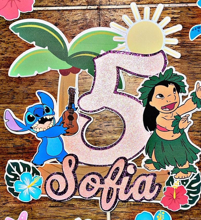 Lilo Stitch Cake Topper Etsy Uk