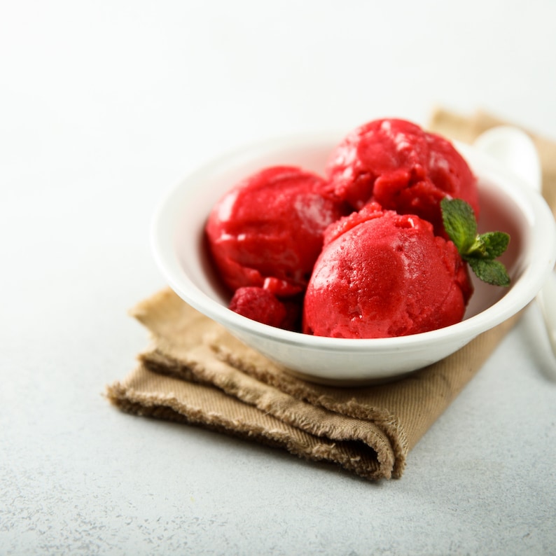 Homemade Raspberry Sorbet Recipe: Step-by-step Guide (PDF Download) - Etsy