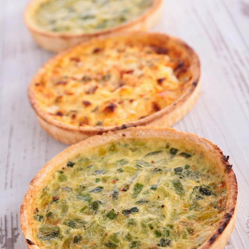Quiche Petits Fours Recipe, Instant Download, DIY, Homemade Quiches ...