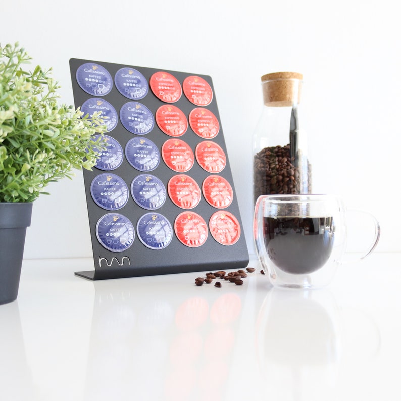 Hansdo Capsule Coffee Stand – Capsule Holder – Metal – Black - Holds up ...