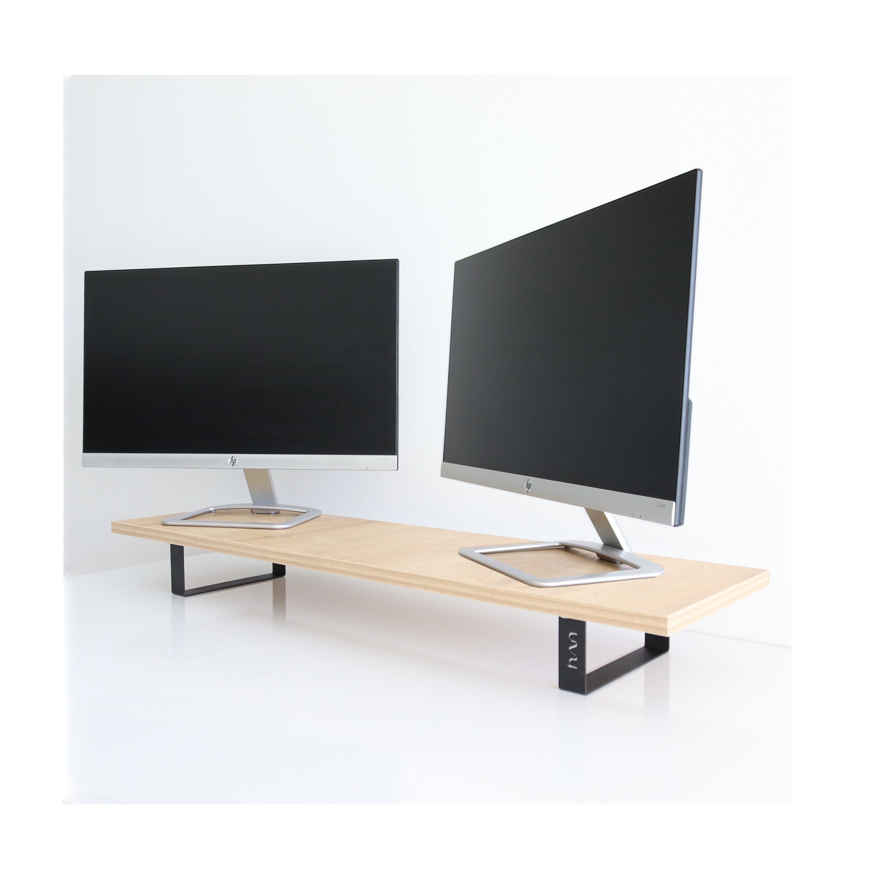 Hansdo Dual Monitor Stand – Laptop Stand – Monitor Riser – MDF Lam ...