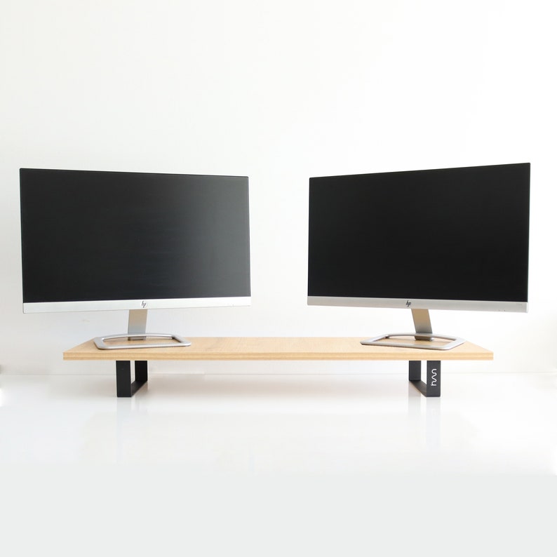 Hansdo Dual Monitor Stand – Laptop Stand – Monitor Riser – MDF Lam ...