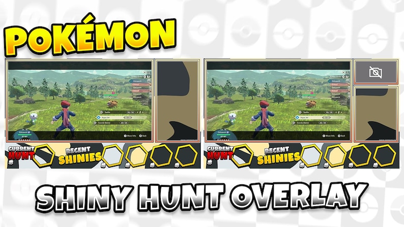 Pokemon Shiny Hunt Stream Overlays (pokeball Themed) | Overlays Para ...