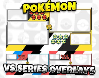 Pokemon VS Stream Overlays (pokeball Themed) - Etsy