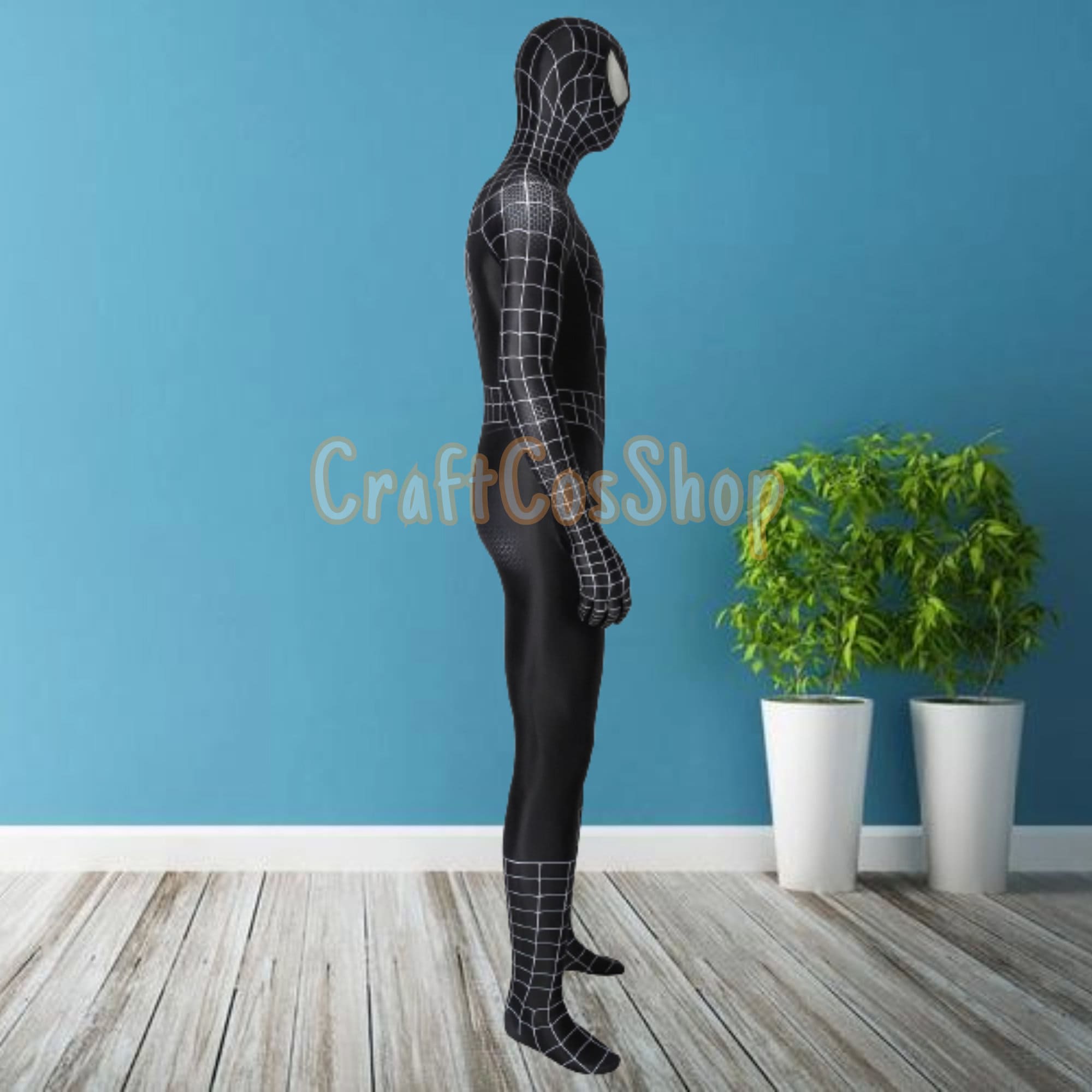 Spider-man Cosplay Costume Jumpsuit , Black Spider Cosplay Costume - Etsy