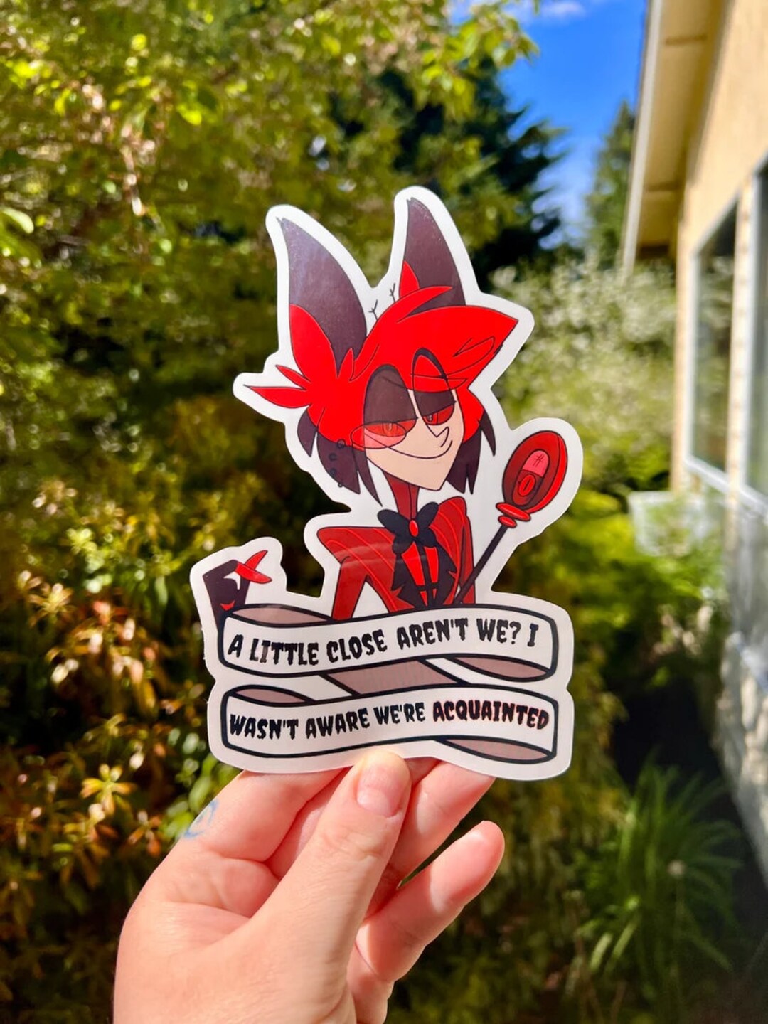 Alastor Hazbin Hotel Sticker, Hazbin Hotel Decal, Alastor Sticker ...