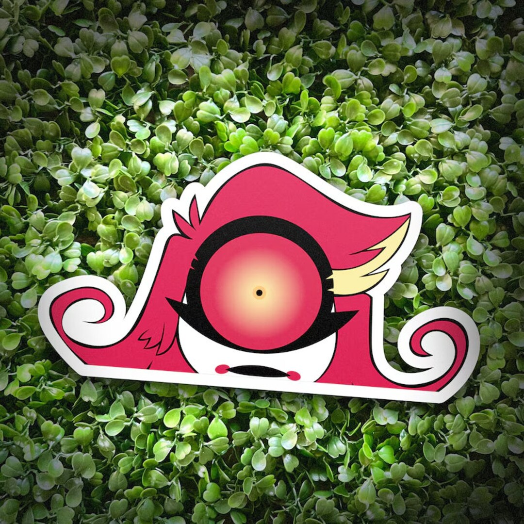 Nifty Peeper Sticker, Hazbin Hotel Sticker, Hazbin Hotel Peeker Decal ...