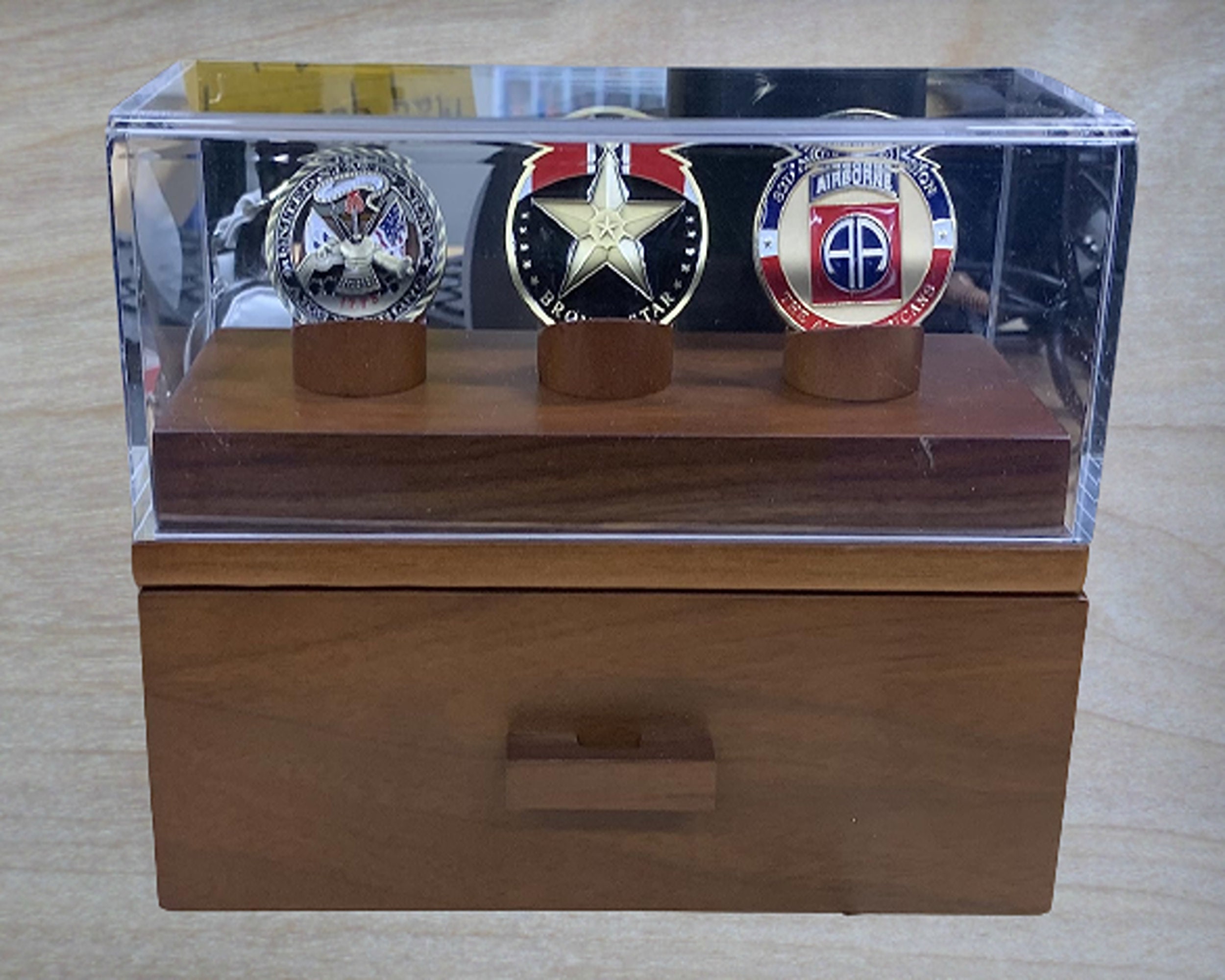Wooden Challenge Coin Display Case Preserve the Memories - Etsy