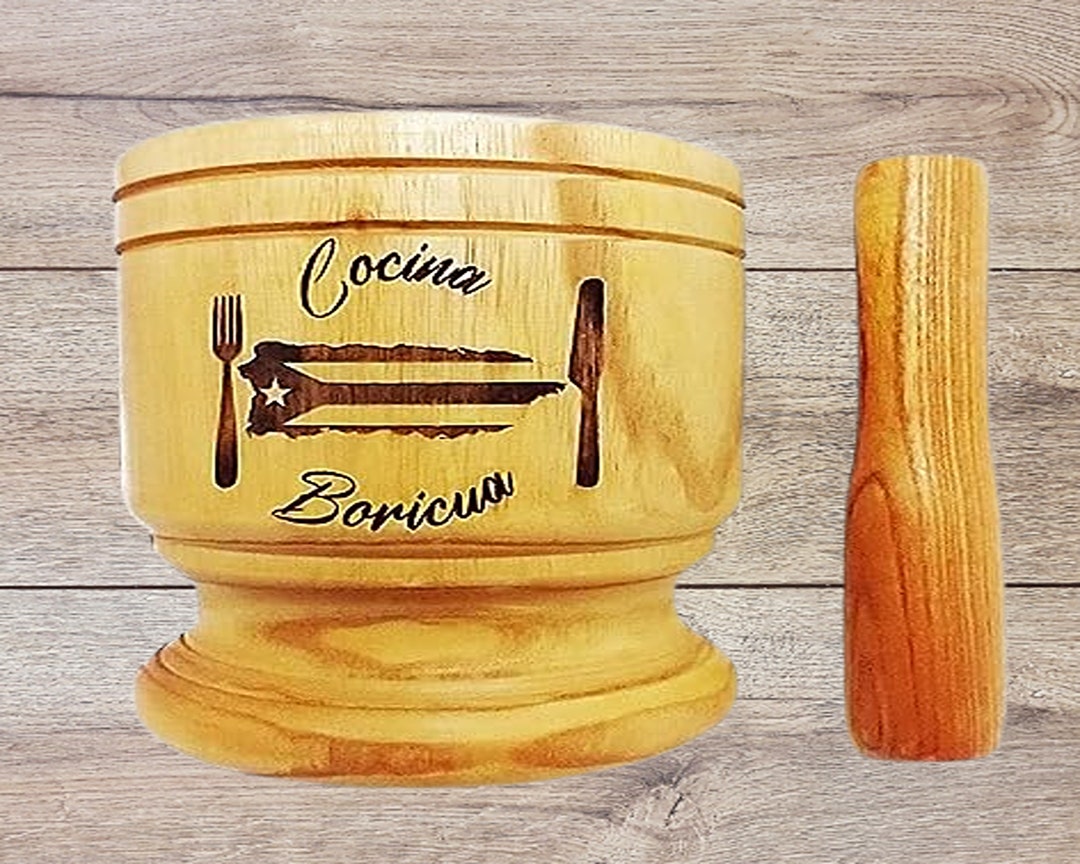 Wooden Mortar Puerto Rico big Pilón De Puerto Rico/pilón - Etsy