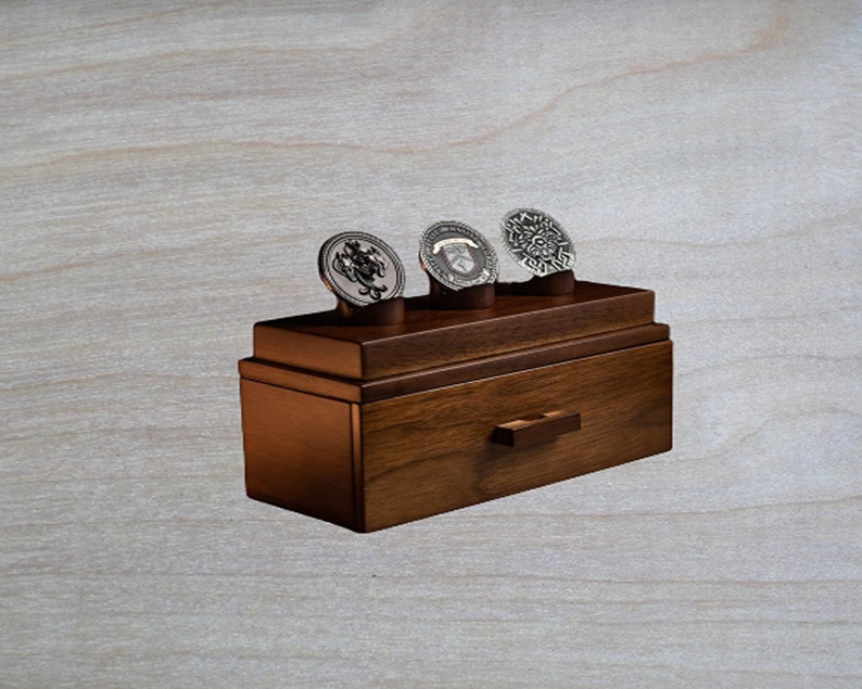 Wooden Challenge Coin Display Case Preserve the Memories - Etsy