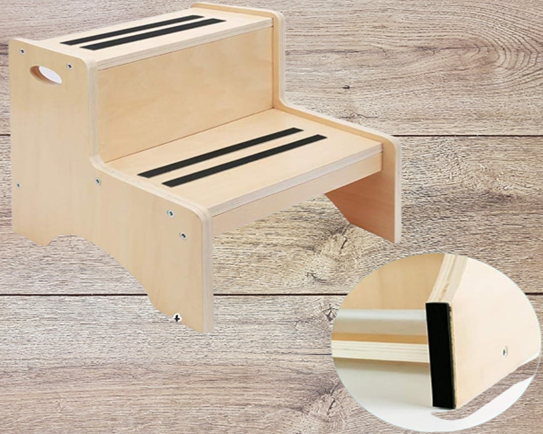 Tep Stool for Kids Wood Two Step Children's Stool With - Etsy