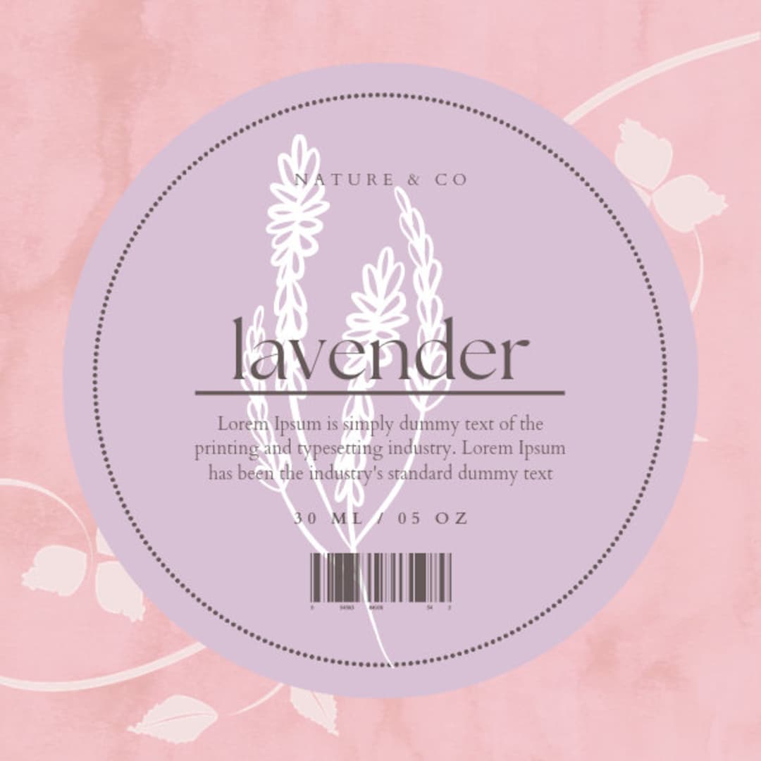 Skin Oil Label Design, Oil Label, Digital Label - Etsy