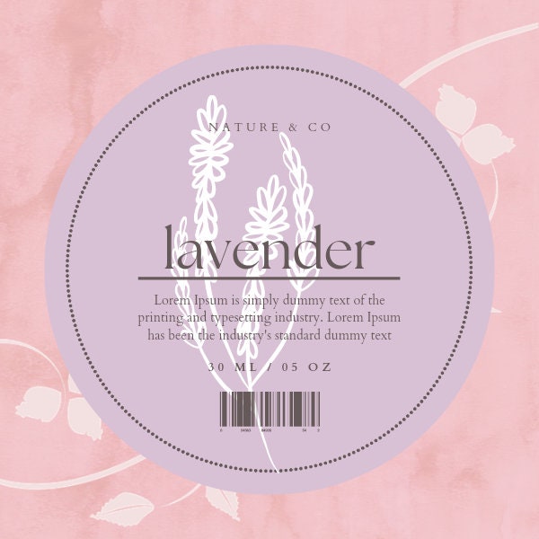 Skin Oil Label Design, Oil Label, Digital Label - Etsy