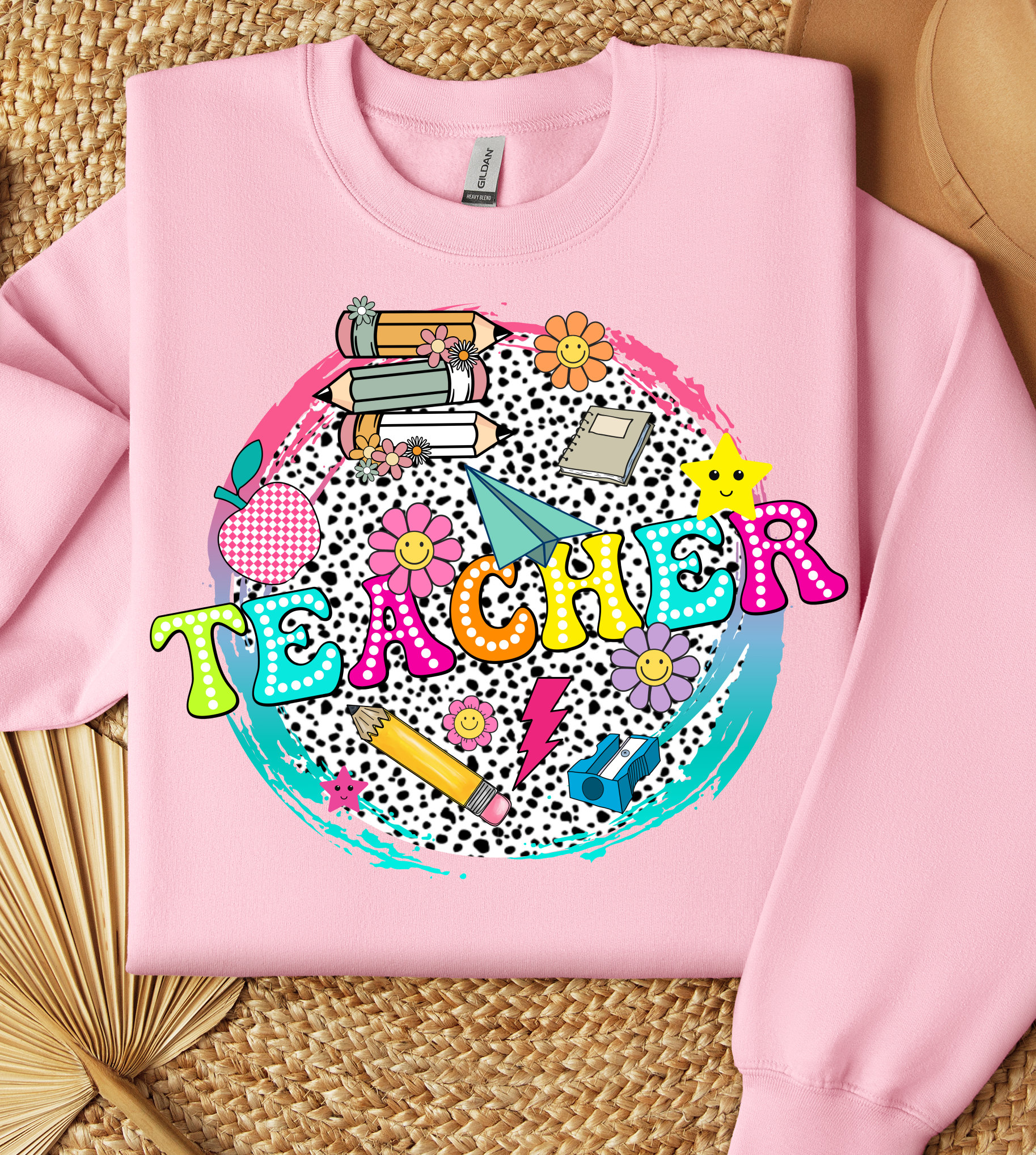 Teacher Dalmatian Png, Dalmatian Dots Png, Teacher Sublimation, Bright ...