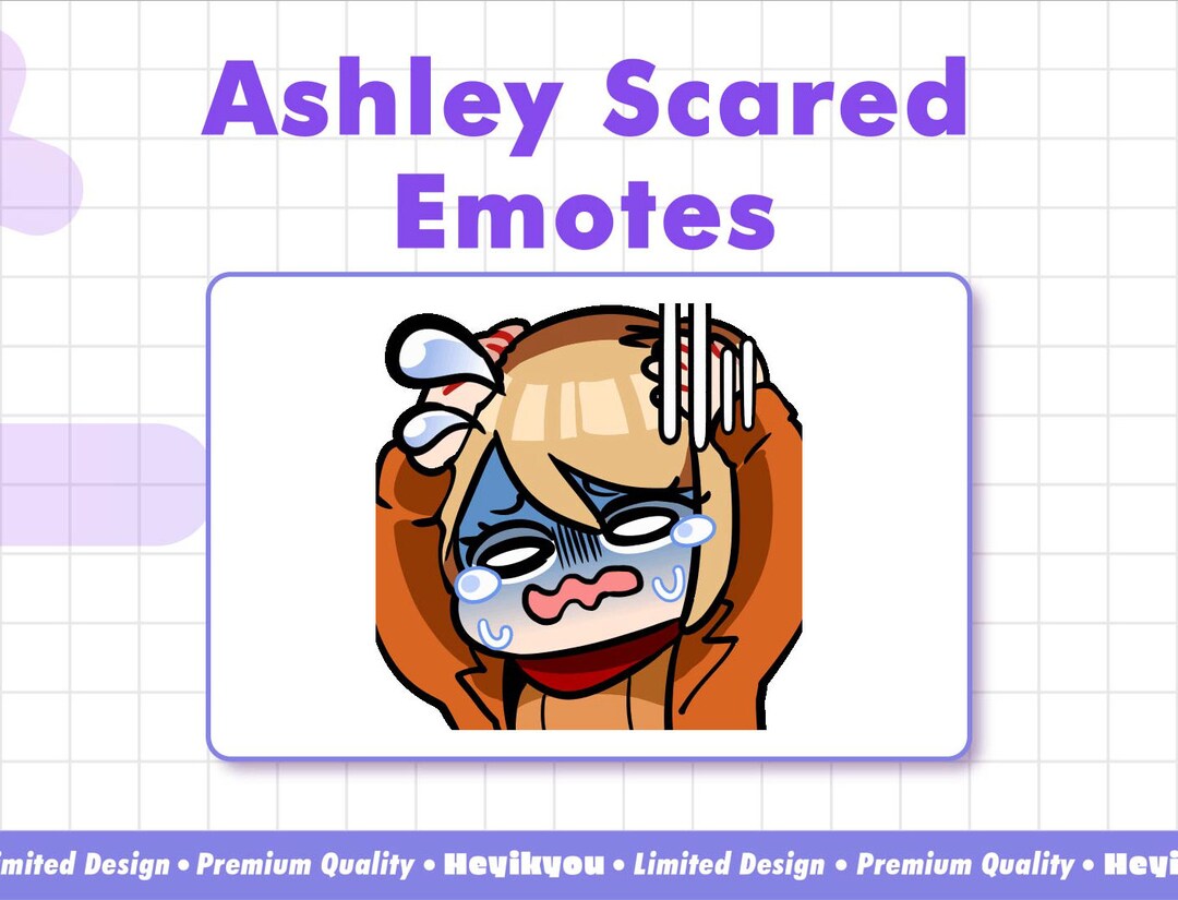 Animated scared Ashley Emote for Twitch Twitch Emote Emotes Badge ...