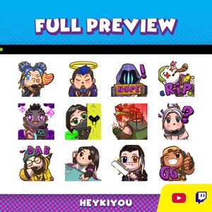 13 Valo Games Emotes Streamer Emotes for Twitch Fps Game - Etsy