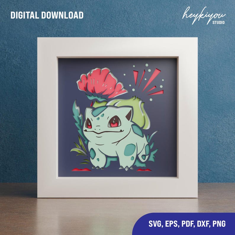 Anime Shadow Box Template SVG Files for Cricut - Etsy