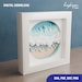 Wave Seashore 3D Shadow Box SVG Files for Cricut - Etsy
