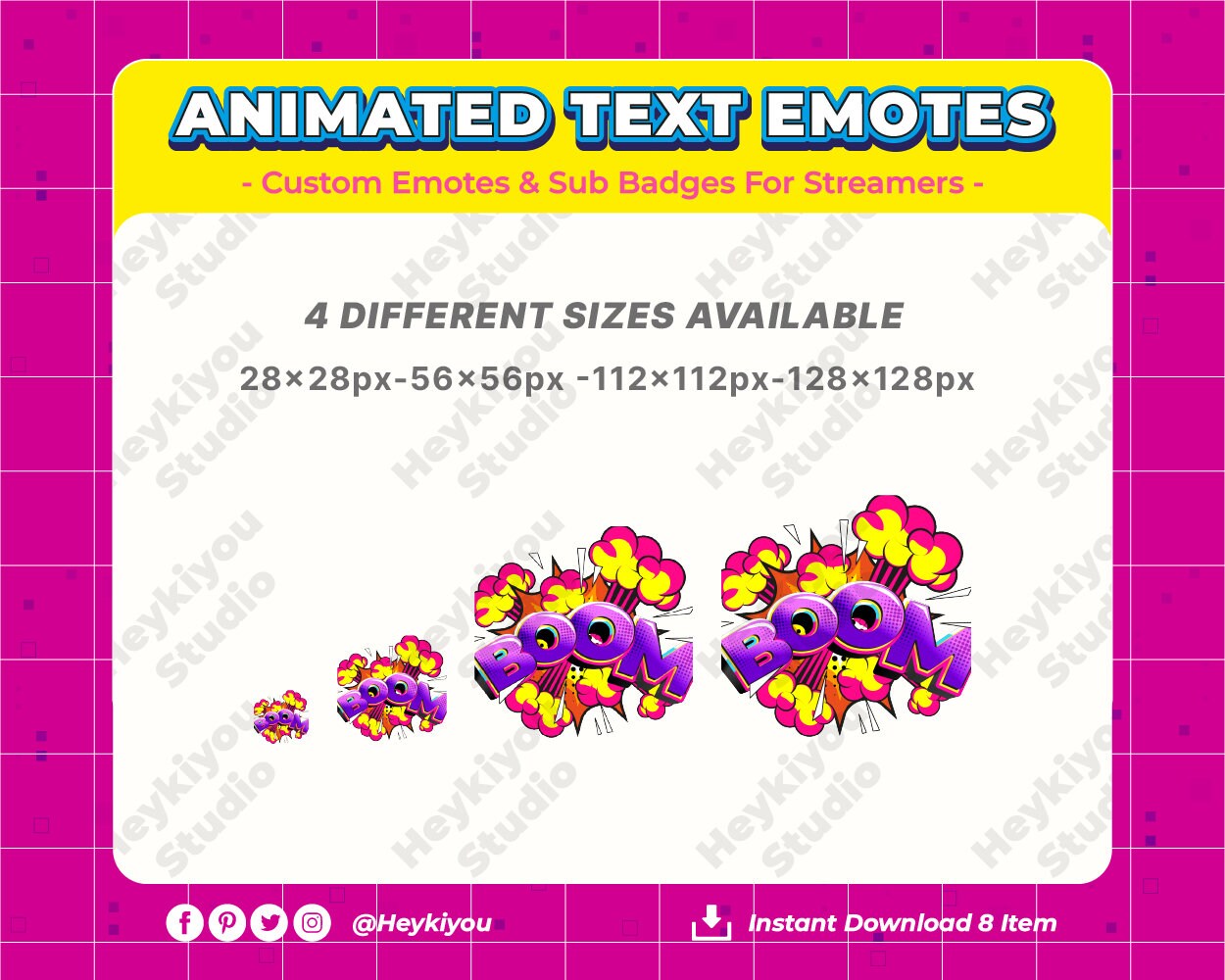 Animated Text Emotes, Twitch Emotes, Discord Emotes, Hype Emotes, GG ...