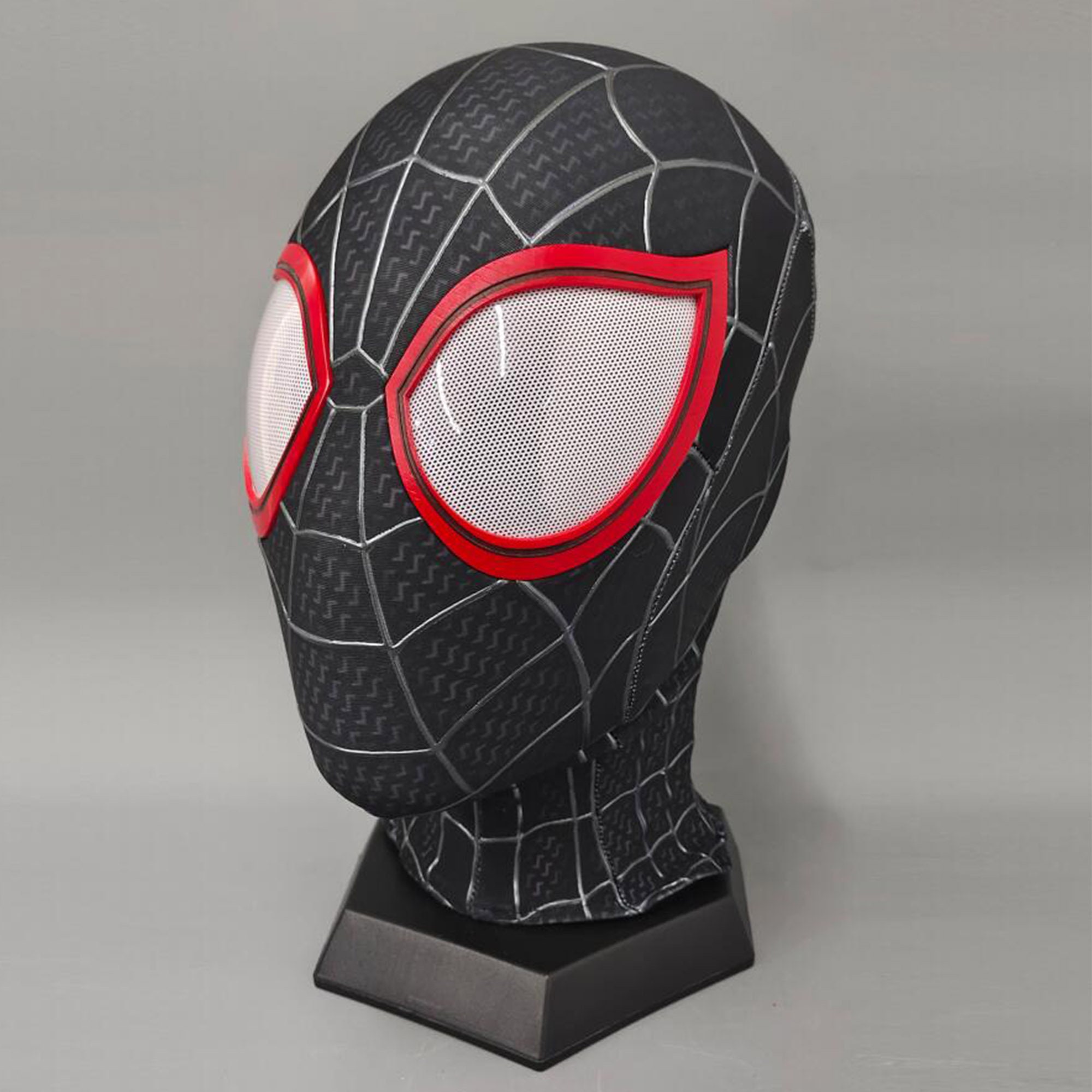Spider Man Mask, Spider Man Miles Mask, Miles Morales, With Face Shell ...