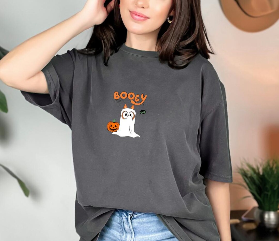 Comfort Colors Bluey Halloween Shirt, Booey Shirt, Spooky Season ...