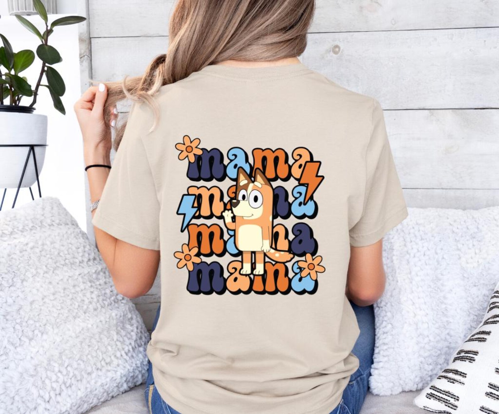 Bluey Mama Tshirt Bluey Gift for Mom Bluey Fan Tshirt Gift for Bluey ...