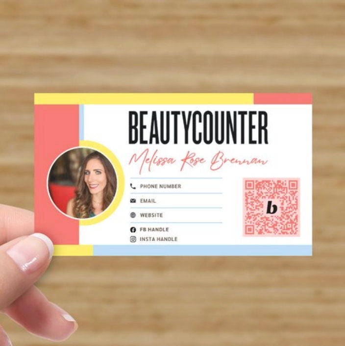 Beautycounter Business Cards With Never List - Etsy