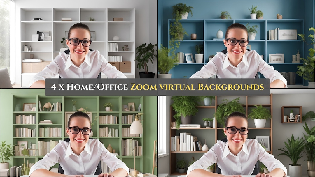 Zoom Virtual Backgrounds / Zoom Background Office / Zoom - Etsy España