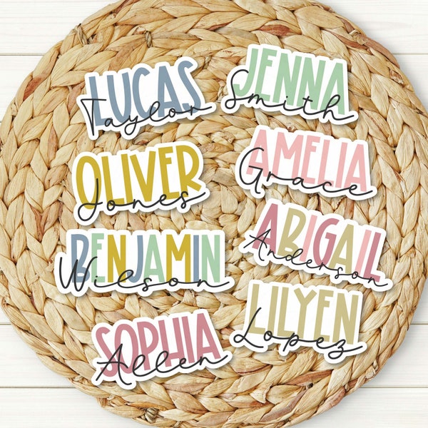 Last Name Decal - Etsy