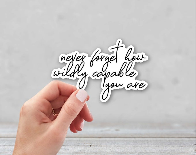 You Can Do Hard Things Sticker | Inspirational Flower Sticker | Boho ...