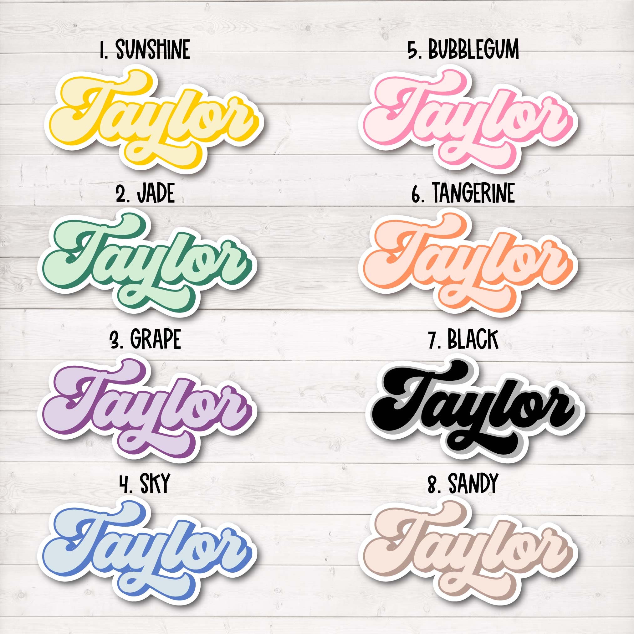 Personalized Name Sticker Kids Custom Name Sticker - Etsy
