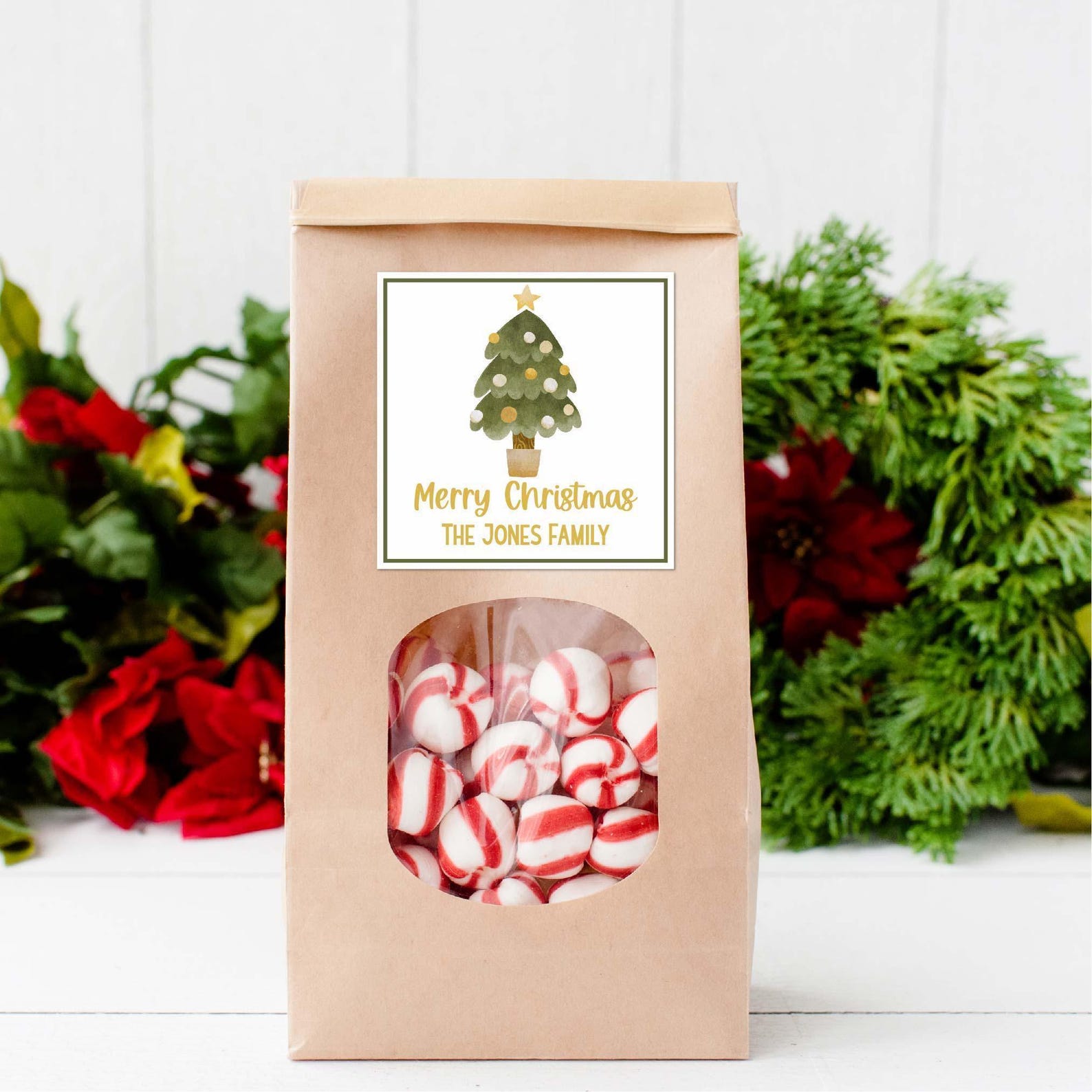 Personalized Christmas Gift Labels | Custom Name Christmas Stickers ...
