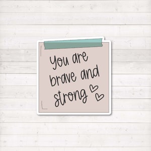 Positive Affirmation Sticker | Sticky Note Affirmation Sticker | You ...