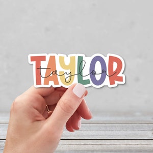 Custom Colorful Name Sticker | Personalized Name Sticker | Personalized ...