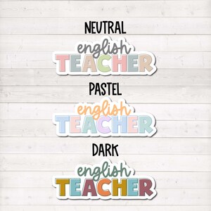 English Teacher Sticker | English Teacher Gift | High School Teacher ...