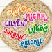 Custom Name Sticker Personalized First and Last Name Sticker ...
