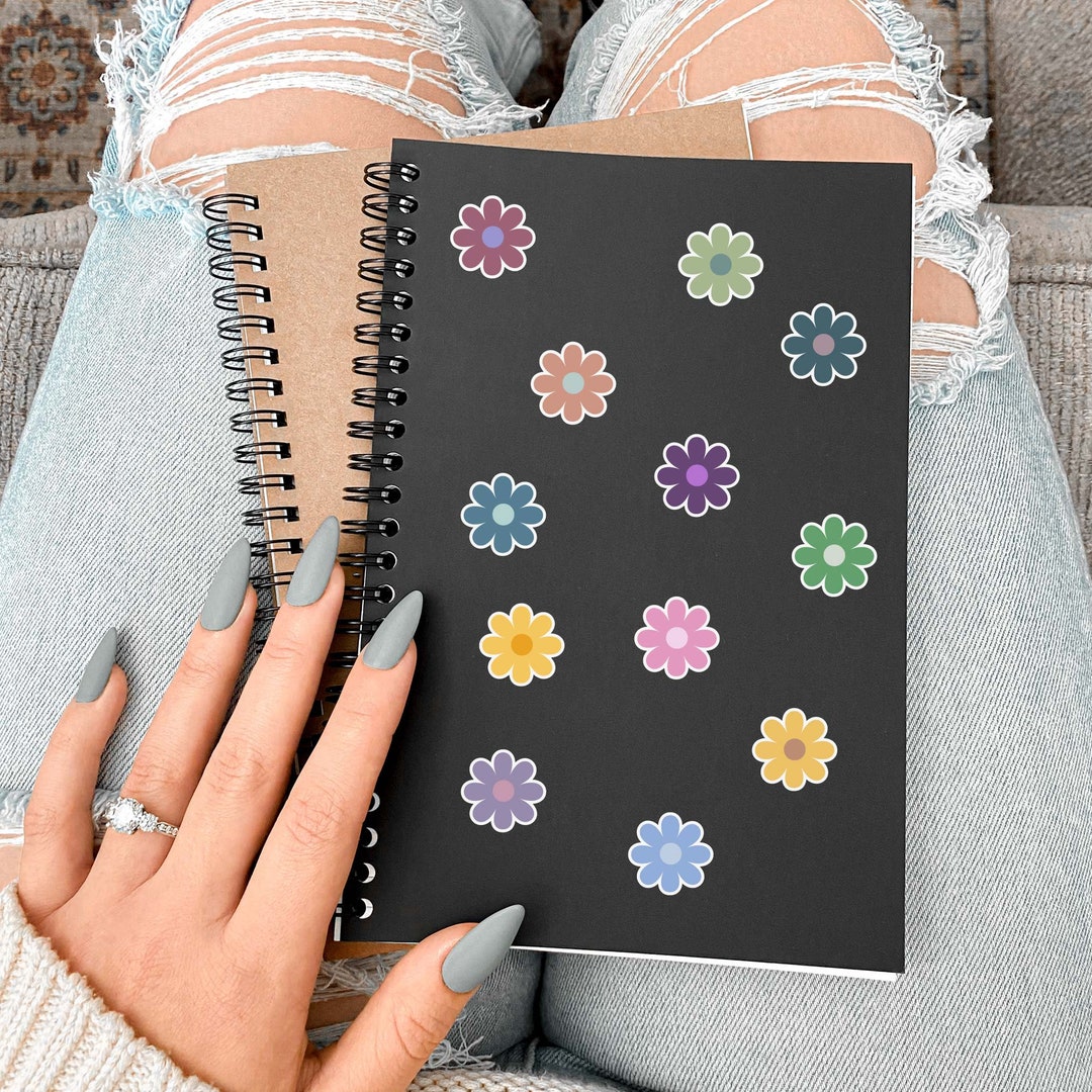 Mini Flower Sticker Set | Daisy Sticker Pack | Retro Flower Stickers ...