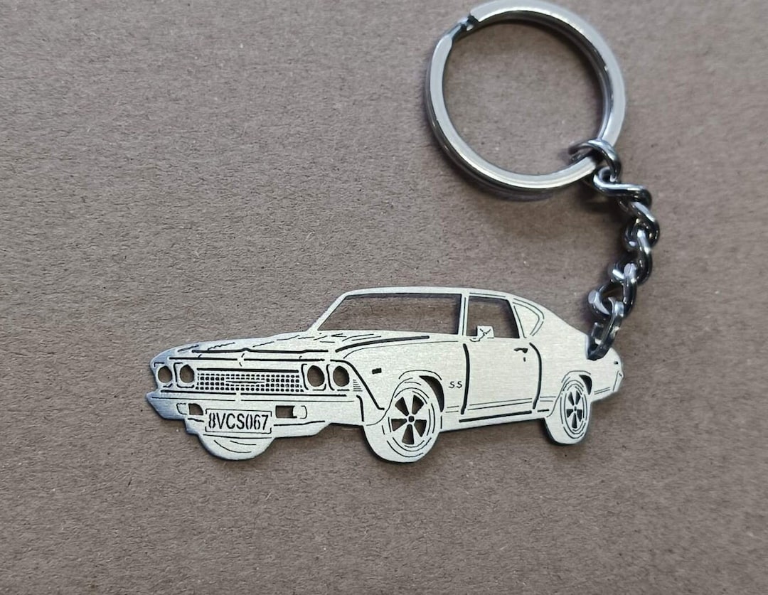 Chevelle 1969 Custom Key Chain, Birthday Gift for Him, Personalized ...