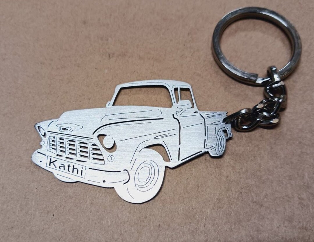 1955 Truck Custom Key Chain, Birthday Gift for Him, Personalized ...
