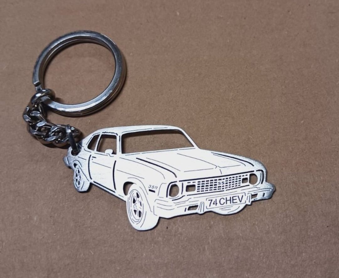 1974 Nova SS Custom Key Chain, Birthday Gift for Him, Personalized ...