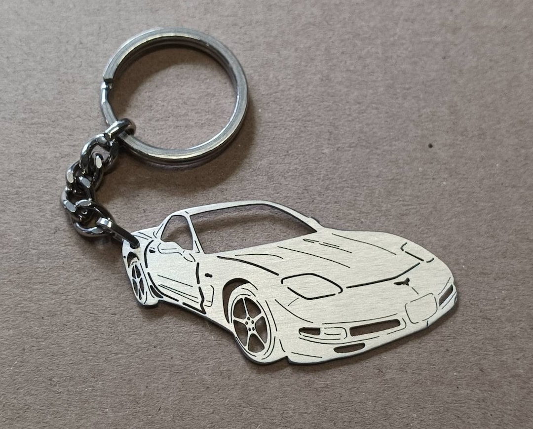 Corvette Z06 2002 C5 1999 Custom Key Chain, Birthday Gift for Him ...
