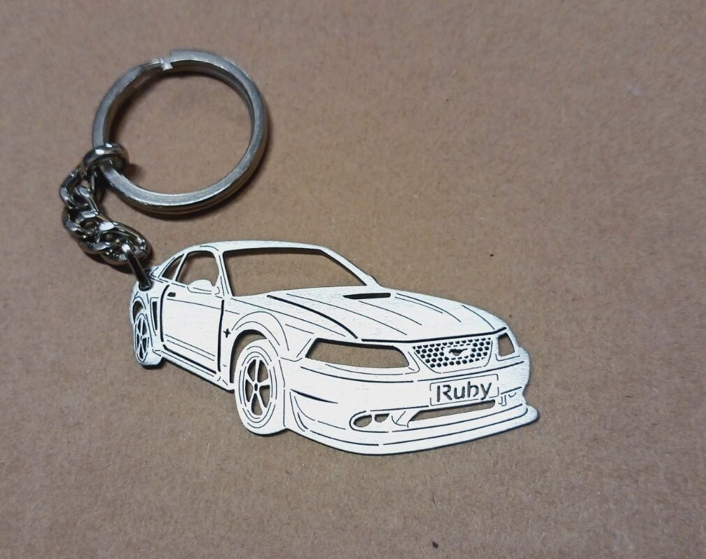 Mustang 1999 Custom Key Chain, Birthday Gift for Him, Personalized ...