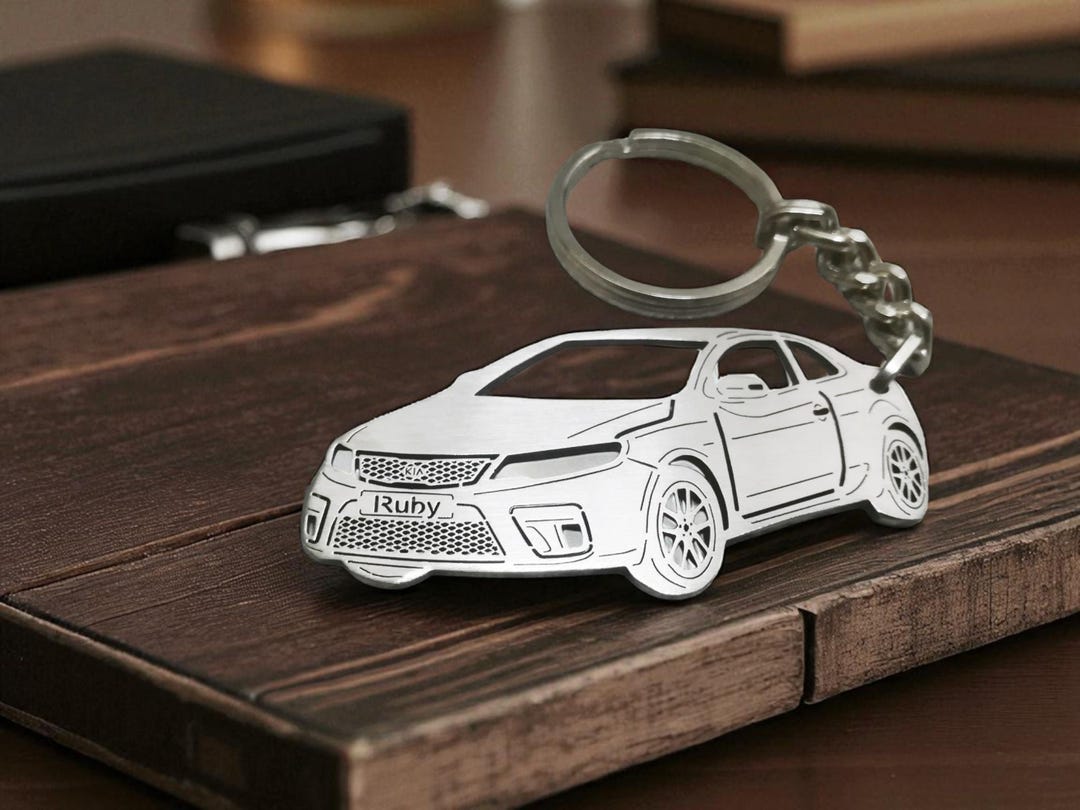 Custom Key Chain for Car Lovers Gift, Stainless Steel Personalized ...