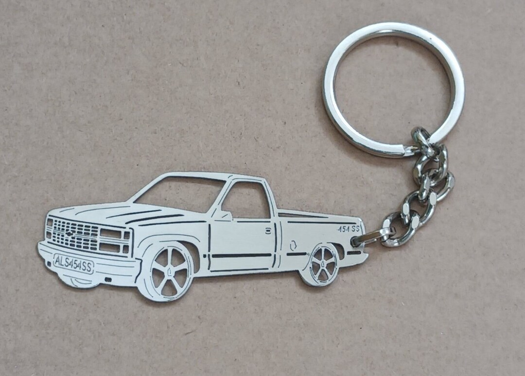 1990 Silverado 454 SS Custom Key Chain, Birthday Gift for Him ...