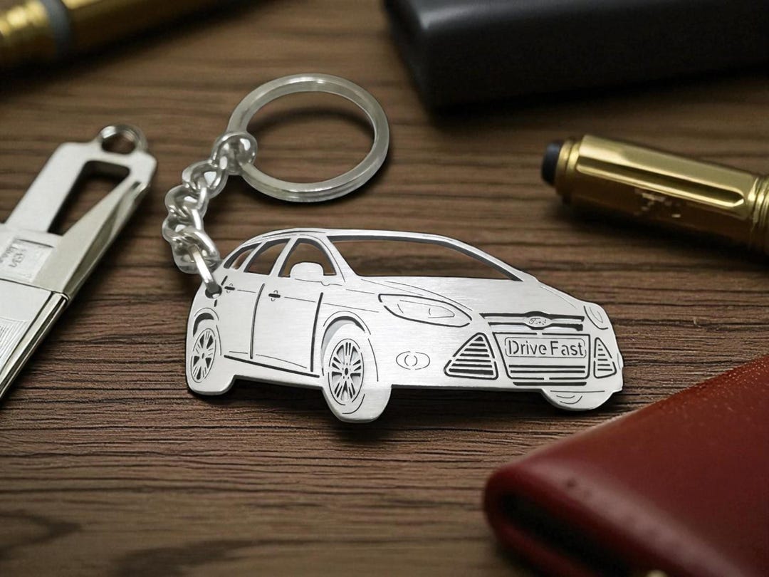 Custom Key Chain for Car Lovers Gift, Stainless Steel Personalized ...